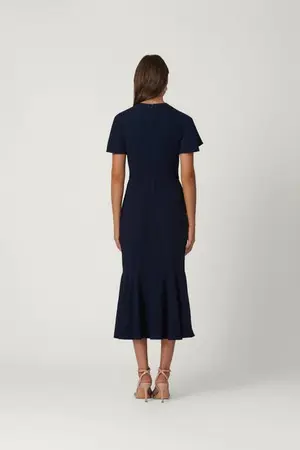 Shoshanna Stretch Crepe Lorrie Dress