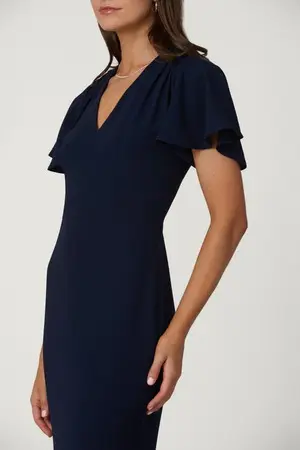 Shoshanna Stretch Crepe Lorrie Dress