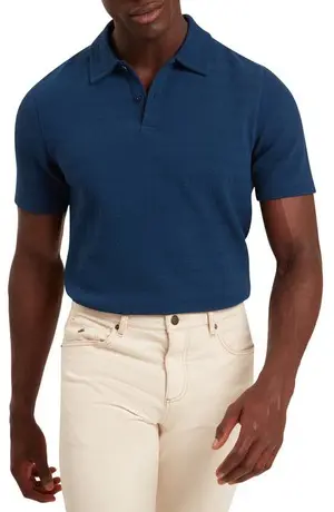 Ted Baker London Serapa Texture Polo - Dk-blue
