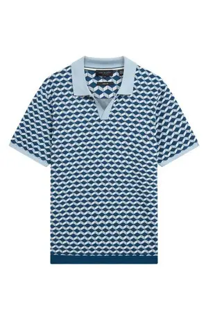 Ted Baker London Lirien Johnny Collar Polo - Dk-blue