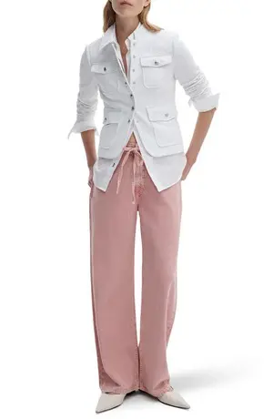 Rag & Bone Mercer Cotton-blend Blazer - Ivory