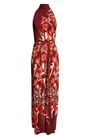 Johanna Ortiz Sacred Currents Floral Print Maxi Dress