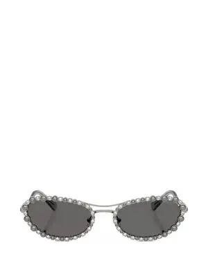 Swarovski Silver Tone Eyewear For Women