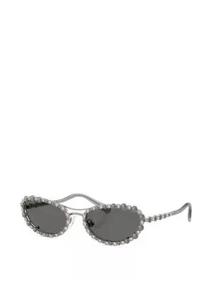 SWAROVSKI Crystal-embellished Oval Sunglasses