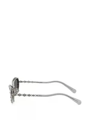 SWAROVSKI Crystal-embellished Oval Sunglasses