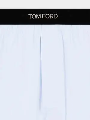 TOM FORD Light Poplin Boxers - Blue