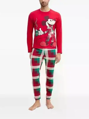 BENETTON Printed Checked Sleepwear - Red
