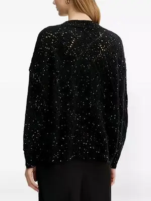 BENETTON Embellished Button-down Cardigan