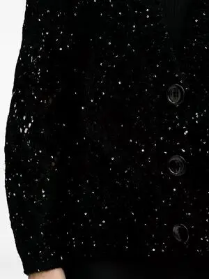 BENETTON Embellished Button-down Cardigan