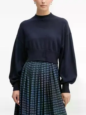 BENETTON Puff-sleeve Knitted Sweater