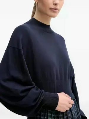 BENETTON Puff-sleeve Knitted Sweater