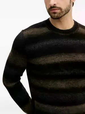 BENETTON Striped Knit Top