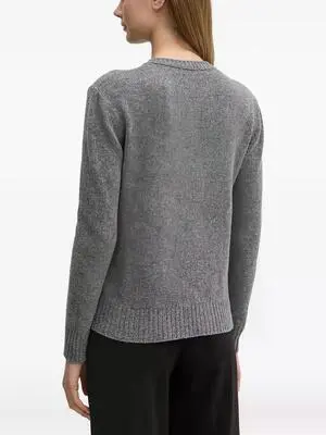 BENETTON Crew-neck Long-sleeve Sweater - Grey