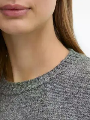 BENETTON Crew-neck Long-sleeve Sweater - Grey