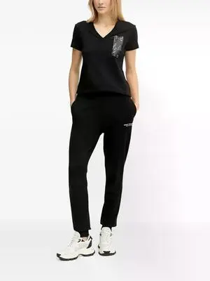 Armani Exchange V-neck T-shirt - Black