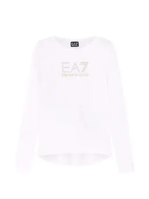 EA7 Studded Details T-shirt - White