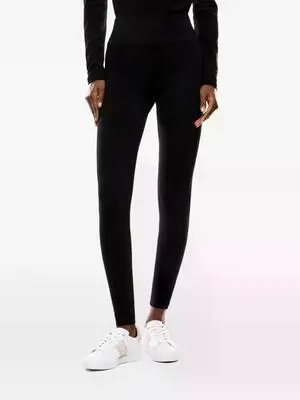 EA7 Core Lady Leggings With Logo Detail - Black