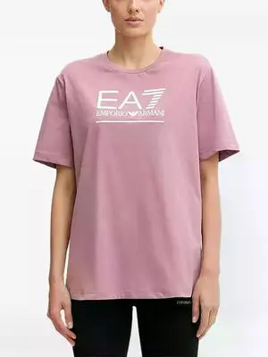 EA7 Logo-print T-shirt - Pink
