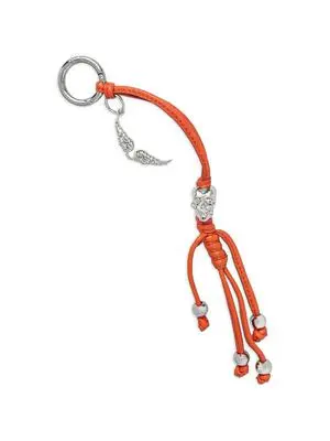Zadig&Voltaire Skull-motif Keyring - Orange