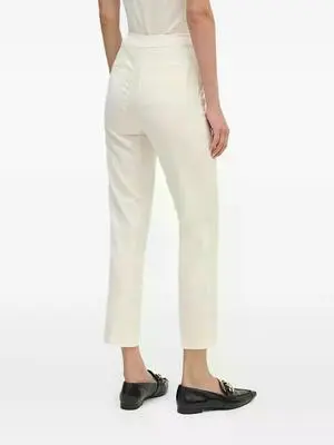 BENETTON Straight Leg Button Closure Trousers - Neutrals
