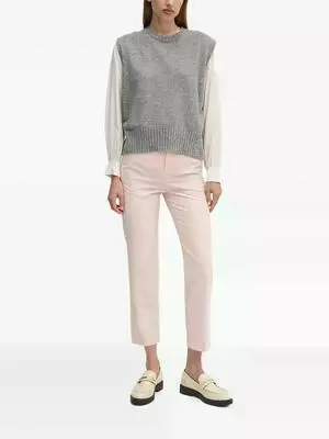 BENETTON Buttoned Tailored Trousers - Pink