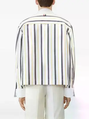Thom Browne Poplin Repp Stripe Shirt