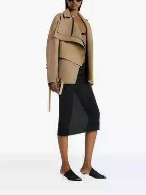 COURREGES Oblique Short Trench Jacket