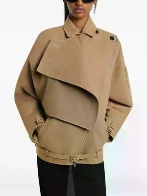 COURREGES Oblique Short Trench Jacket