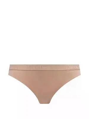 Armani Exchange Logo-waistband Briefs - Neutrals