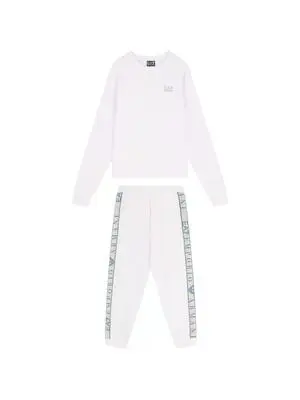 EA7 Logo-print Tracksuit Set - White