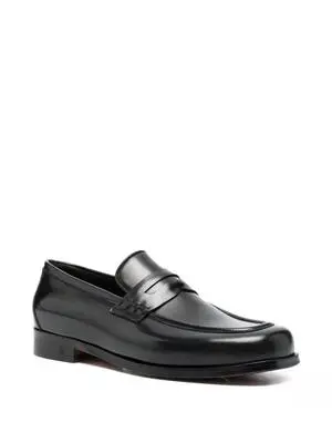MORGILLO Leather Loafers - Black