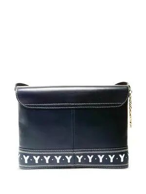 Saint Laurent 1990s Logo Leather Shoulder Bag