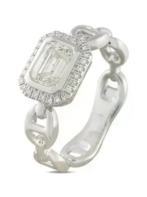 LB EXCLUSIVE 18k White Gold Diamond Ring - Silver