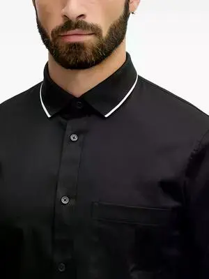Armani Exchange Chest-pocket Contrast-collar Shirt