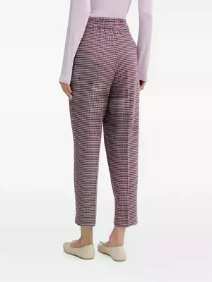 BENETTON Houndstooth Patterned Trousers - Pink