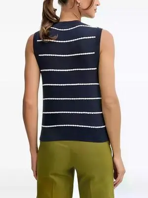 BENETTON Striped Knitted Sleeveless Top