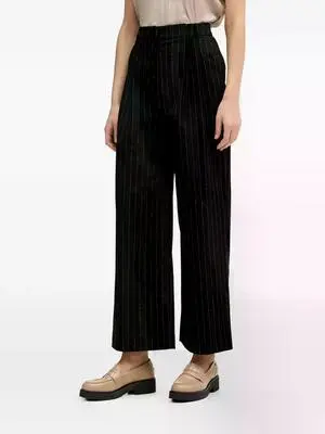 BENETTON Pinstriped Wide Leg Trousers