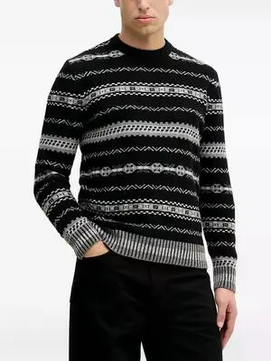 BENETTON Patterned Pullover Sweater