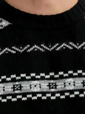 BENETTON Patterned Pullover Sweater