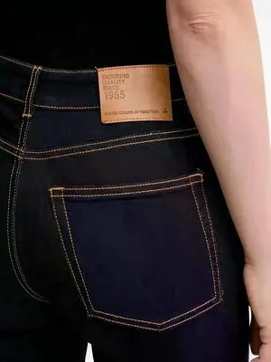 BENETTON Frayed Hem Jeans - Blue