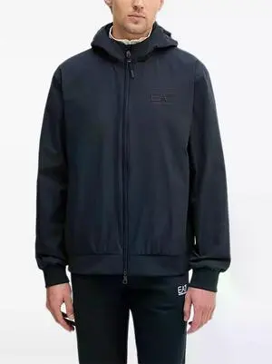 EA7 Zip-up Hooded Jacket - Blue