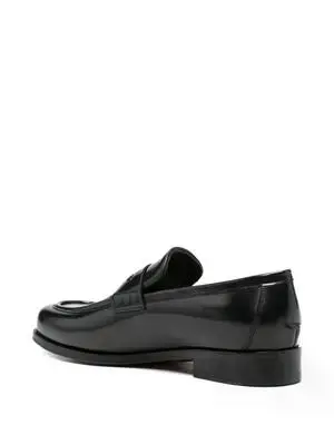 MORGILLO Leather Loafers - Black