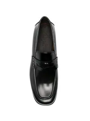 MORGILLO Leather Loafers - Black