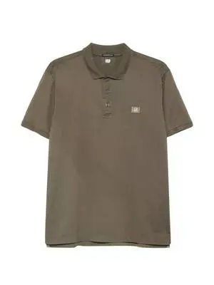 C.P. COMPANY Button Jersey Polo Shirt - Green