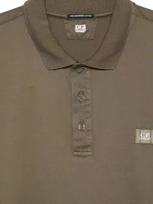 C.P. COMPANY Button Jersey Polo Shirt - Green