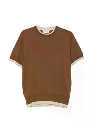 PAOLO PECORA Contrast-trim T-shirt