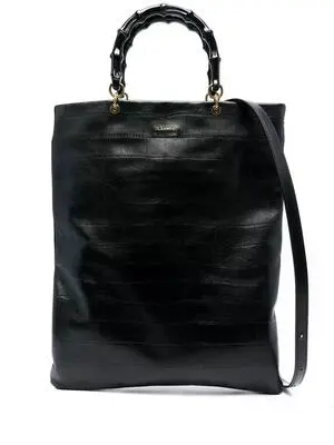 JIL SANDER Embossed Leather Tote