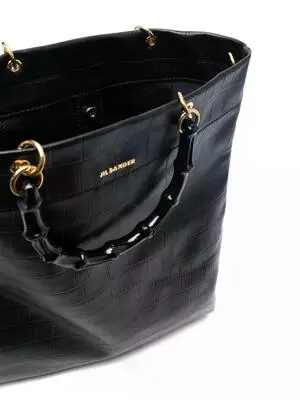 JIL SANDER Embossed Leather Tote