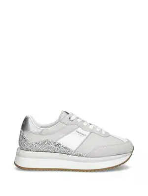 TWINSET Glitter Panelled Sneakers