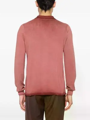 AROVESCIO Long-sleeve Buttoned Collared Shirt - Red